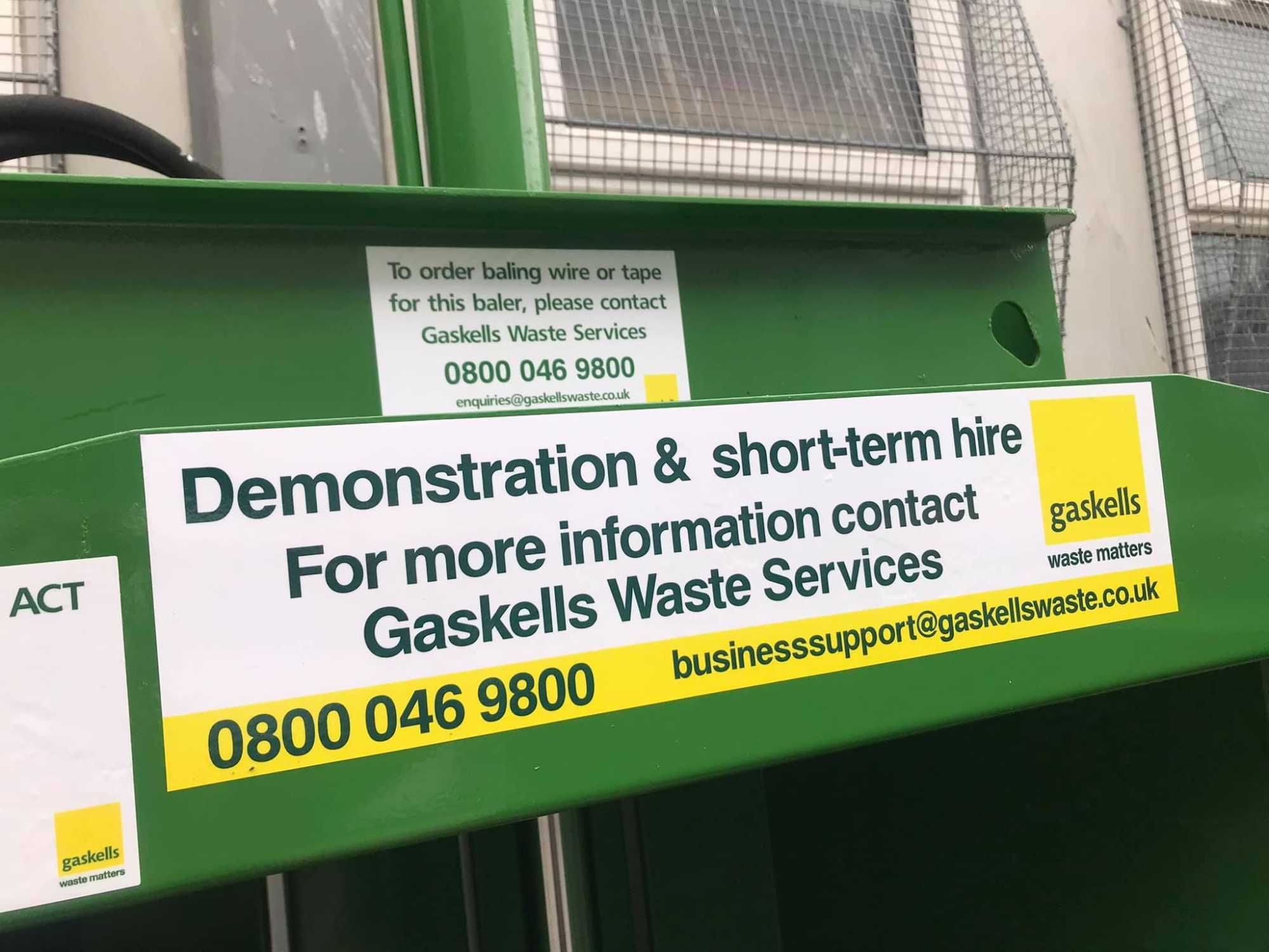 Gaskells G75 mini-balers available for FREE on-site demonstration ...